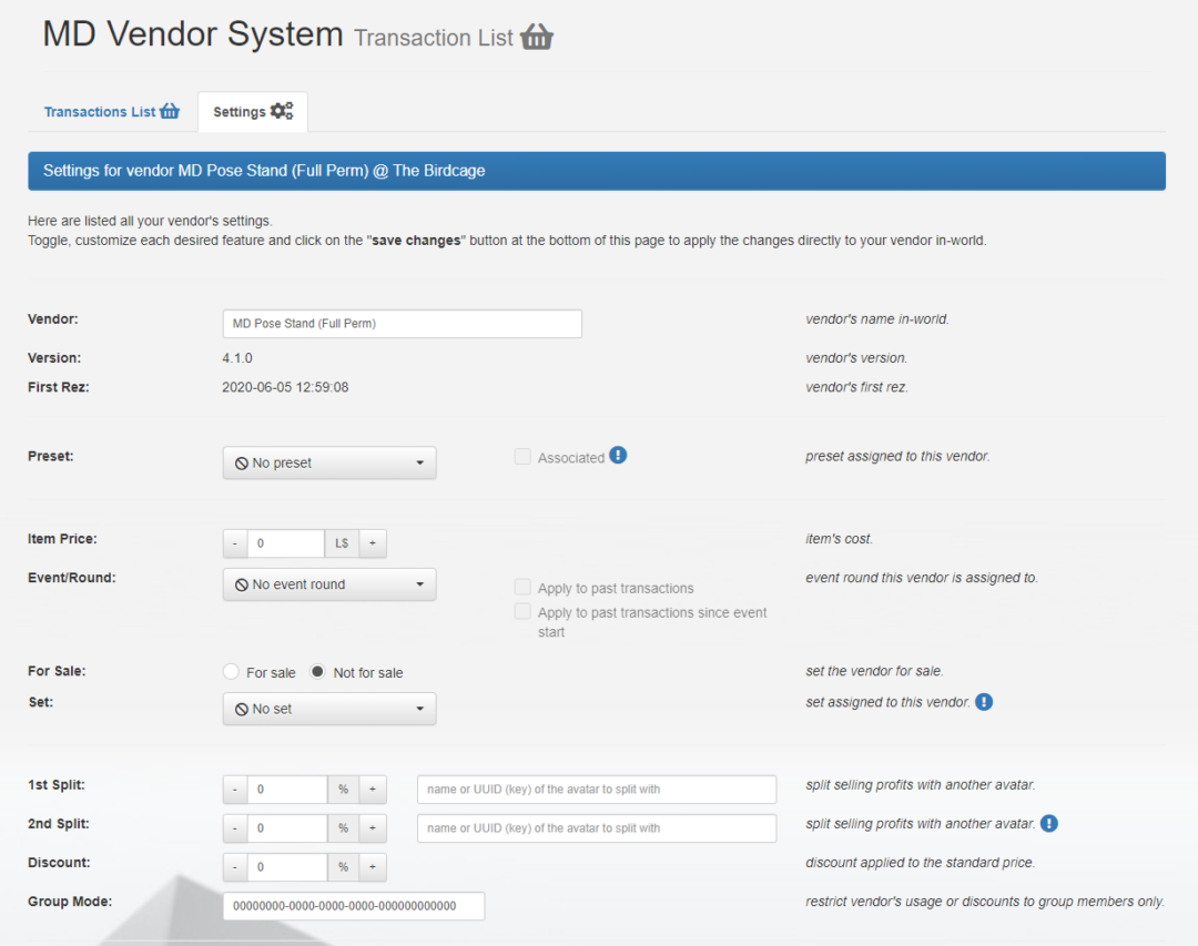MD Vendor System User Manual – MD Labs